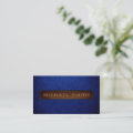 Air Force blue (USAF) Leather Look Professional Business Card | Zazzle
