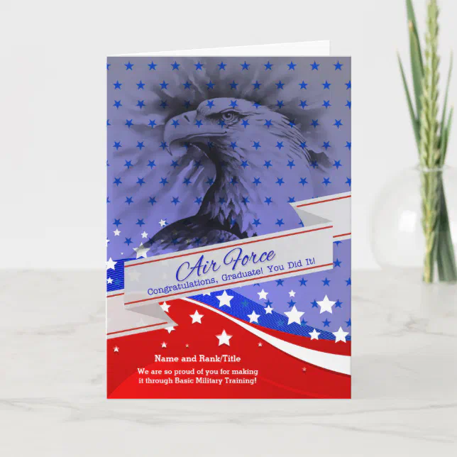 Air Force BMT Graduate American Eagle Card | Zazzle