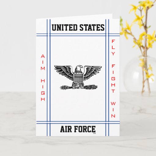 Air Force Colonel O- 6 Col Card | Zazzle