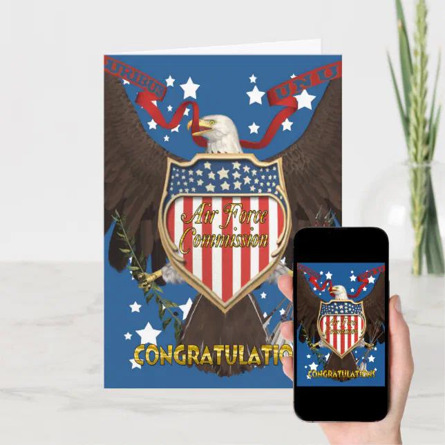 Air Force Commissioning Congratulations Card | Zazzle