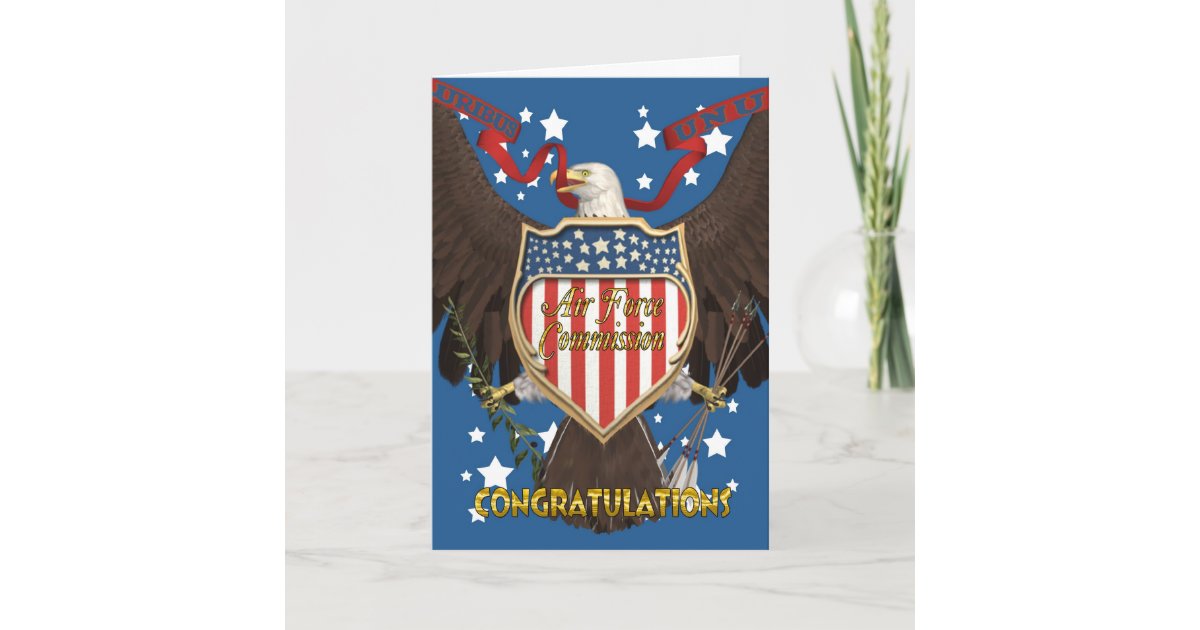 Air Force Commissioning Congratulations Card | Zazzle