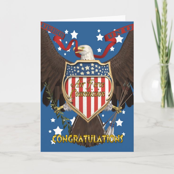 Air Force Commissioning Congratulations Card | Zazzle