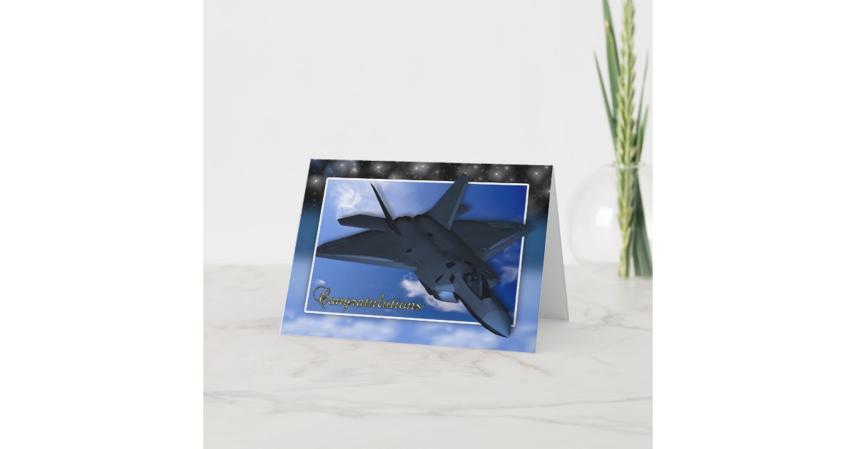 Air Force Commissioning Congratulations Card | Zazzle