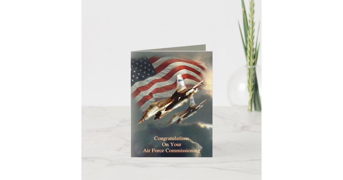 Air Force Commissioning Greeting Card | Zazzle.com
