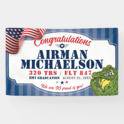 Air Force Graduation 320 TRS Gators Mascot 3x5' Banner | Zazzle