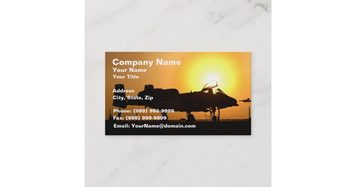 Air Force Jet Fighter Business Card | Zazzle