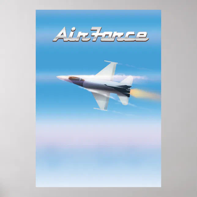 Air Force Jet Poster | Zazzle
