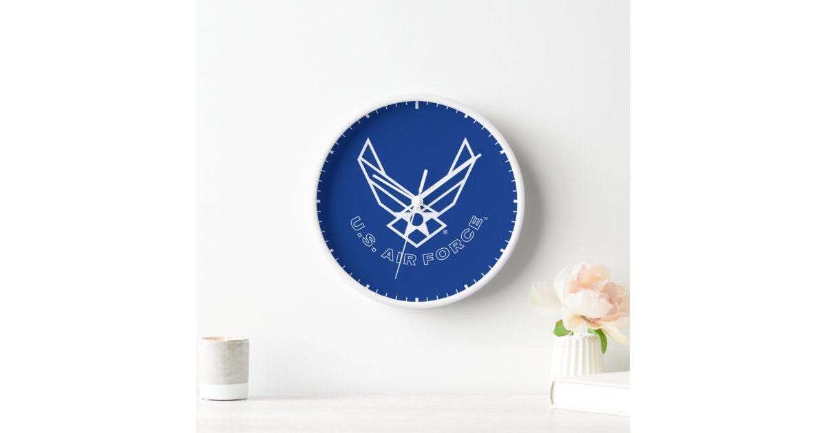 Air Force Logo - Blue Clock | Zazzle
