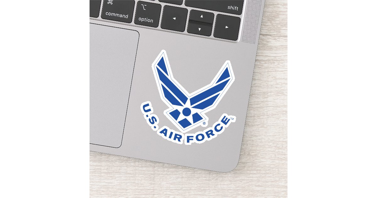 Air Force Logo - Blue Sticker | Zazzle