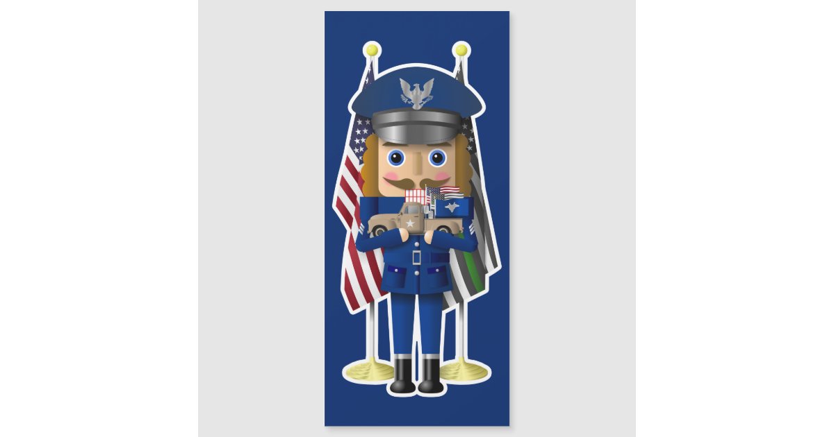 Air Force Nutcracker with Little Military Truck | Zazzle