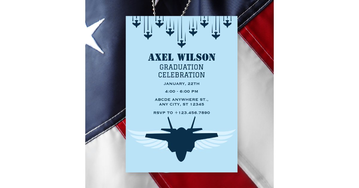 Air Force Pilot graduation Invitation | Zazzle