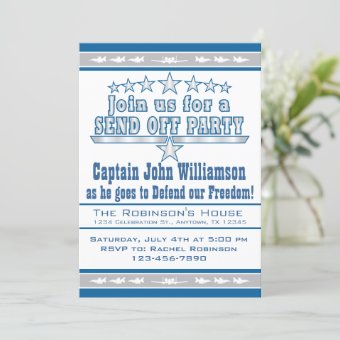 Air Force Send Off Deployment Party Invitation | Zazzle
