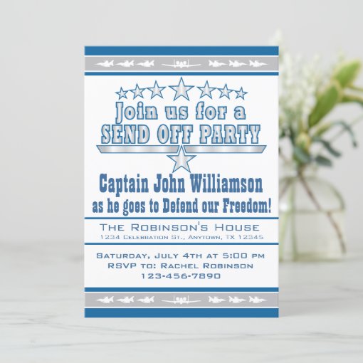 Air Force Send Off Deployment Party Invitation | Zazzle