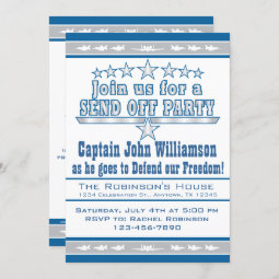 Air Force Send Off Deployment Party Invitation | Zazzle