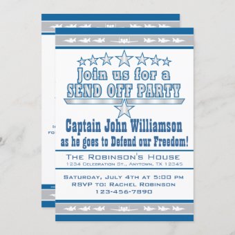 Air Force Send Off Deployment Party Invitation | Zazzle