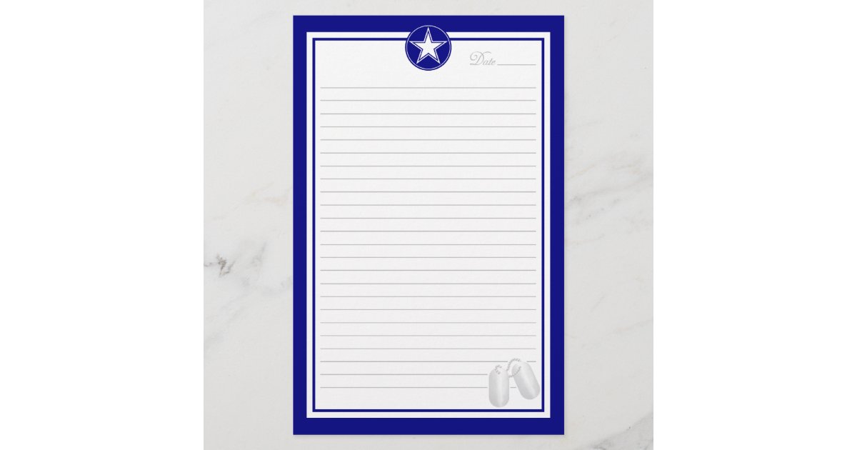 Air Force Star Stationery | Zazzle