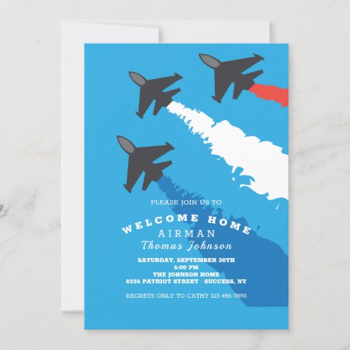 Air Force Welcome Home Party Invitation | Zazzle