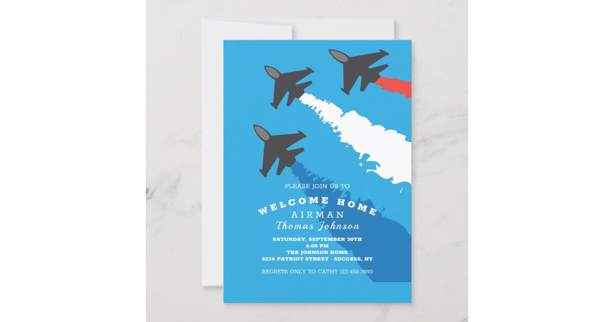Air Force Welcome Home Party Invitation | Zazzle