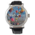 Air Full of Hot Air Balloon Wrist Watch | Zazzle