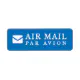 AIR MAIL PAR AVION 手紙 エアメールシール mail letter ラベル Label | Zazzle