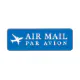 AIR MAIL PAR AVION 飛行機 エアメールシール airplane ラベル Label | Zazzle