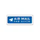AIR MAIL PAR AVION Airmail Stamp paper airplane o | Zazzle