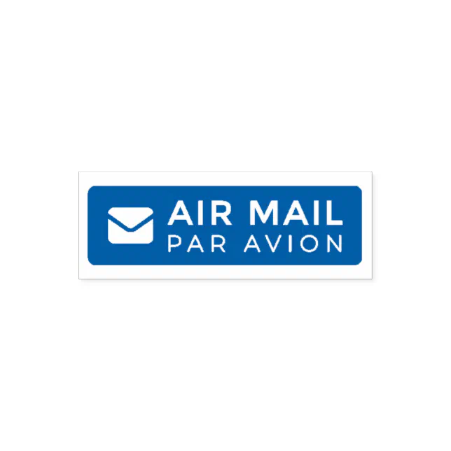 AIR MAIL PAR AVION Letter Airmail Stamp mail lette | Zazzle