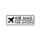 Air Mail - Par Avion (with airplane) Self-inking Stamp | Zazzle