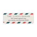 Air Mail Return Address Label | Zazzle