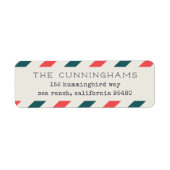 Air Mail Return Address Label | Zazzle
