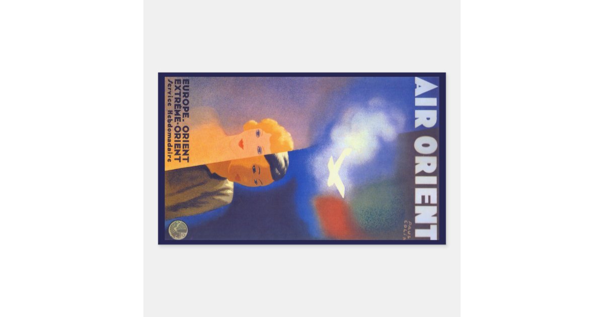Air Orient Rectangular Sticker | Zazzle
