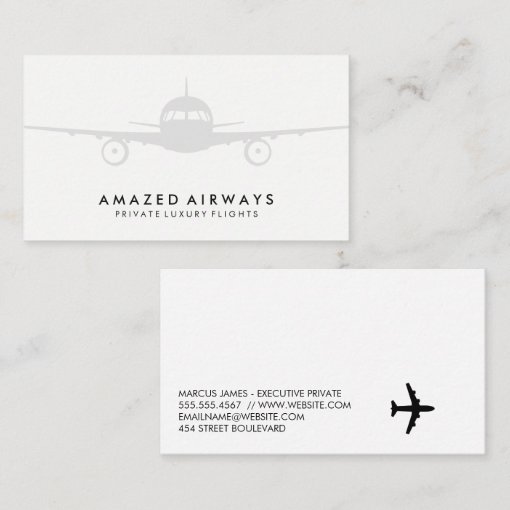 Air Plane Business Card | Zazzle
