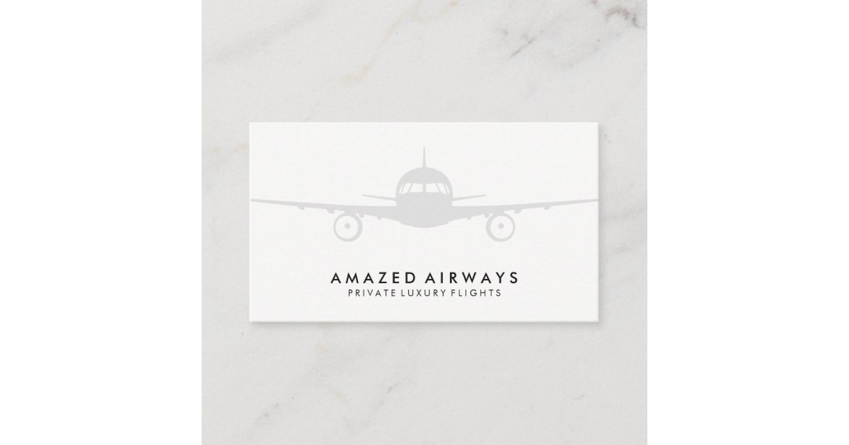 Air Plane Business Card | Zazzle