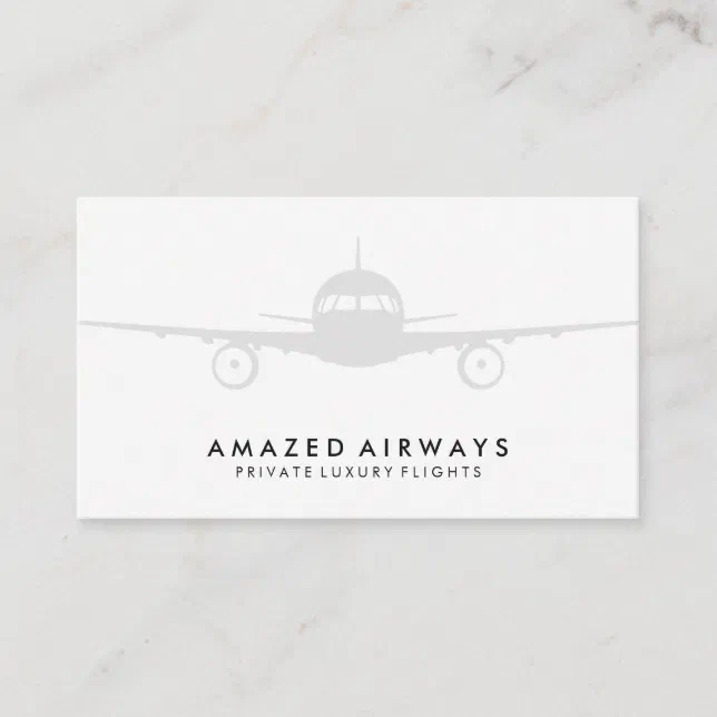 Air Plane Business Card | Zazzle