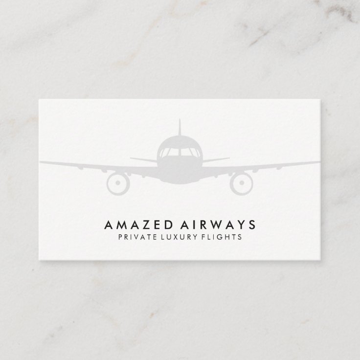 Air Plane Business Card | Zazzle