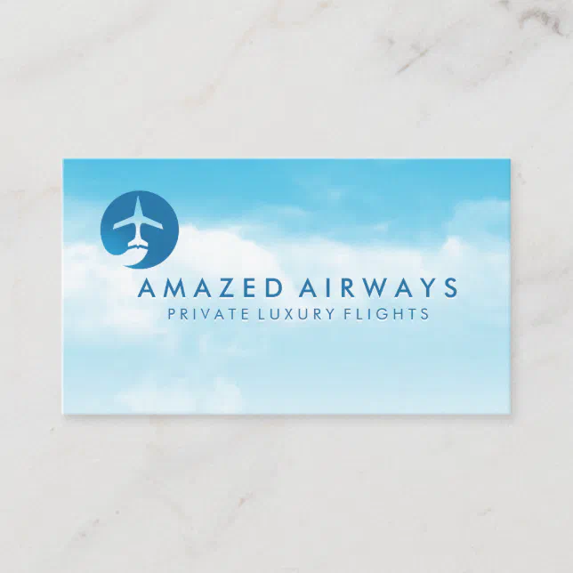 Air Plane | Flight Attendant | Pilot | Airline Business Card | Zazzle