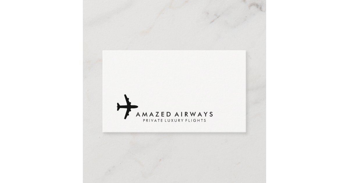Air Plane | Flight Attendant | Pilot Business Card | Zazzle