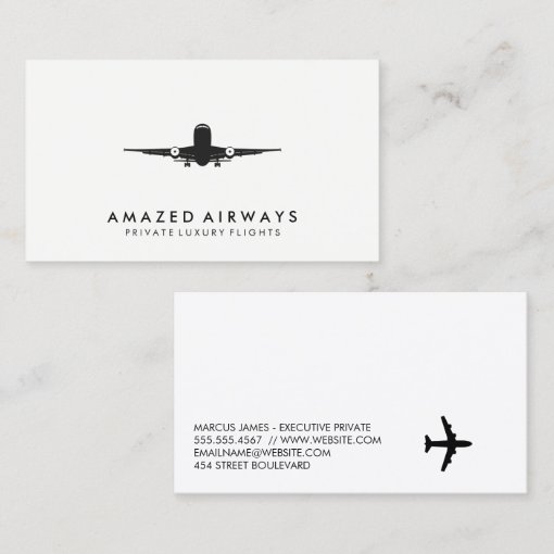 Air Plane | Take Off Business Card | Zazzle