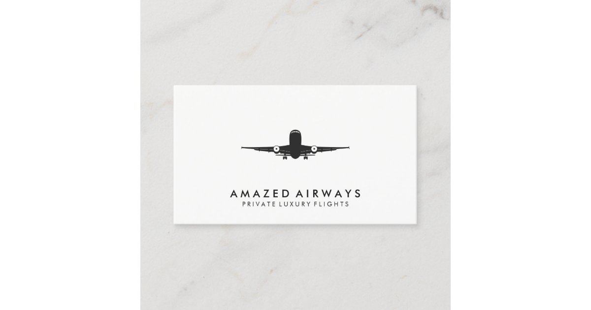 Air Plane | Take Off Business Card | Zazzle