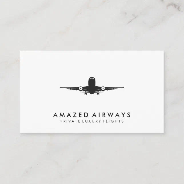 Air Plane | Take Off Business Card | Zazzle