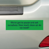 Air pollution bumper sticker | Zazzle