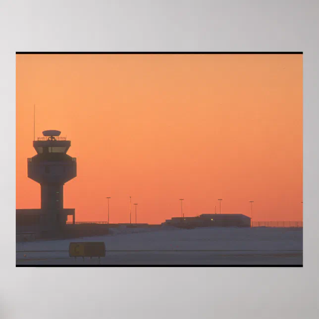 Air traffic control tower_Military Aircraft Poster | Zazzle