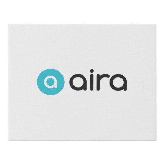Aira Logo Faux Canvas Print | Zazzle.com