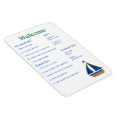 Airbnb Vrbo Welcome Sign Template Home Magnet | Zazzle