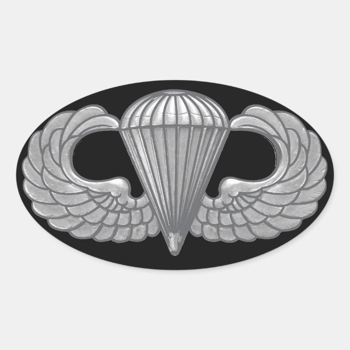 Airborne Crest Oval Sticker | Zazzle.com