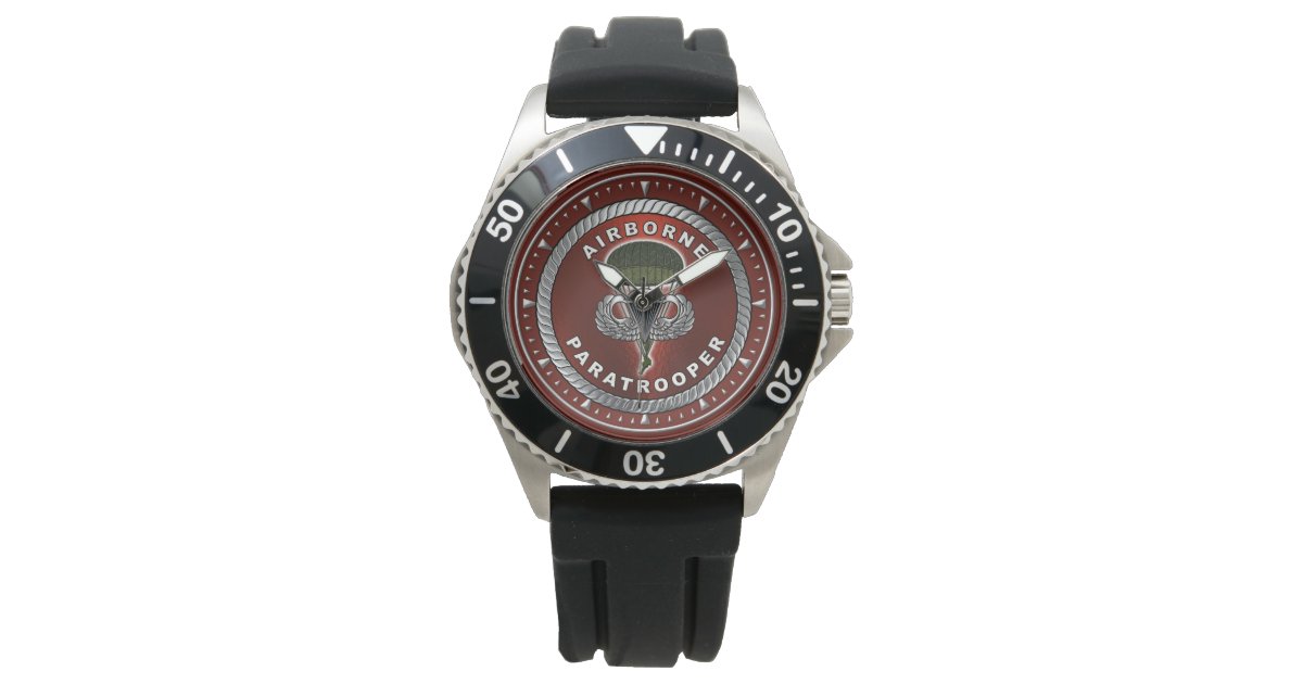 Airborne Paratrooper Watch | Zazzle