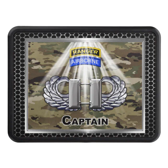 Airborne Ranger Captain Company Commander Hitch Cover | Zazzle