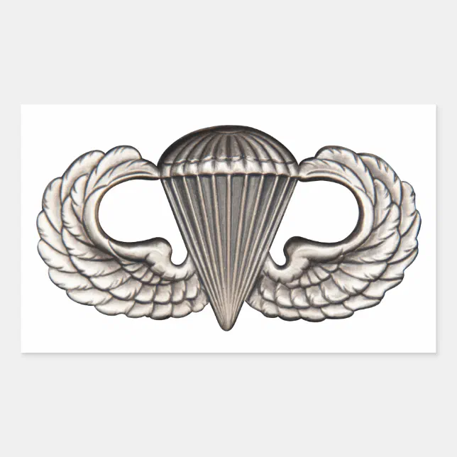 Airborne Rectangular Sticker | Zazzle
