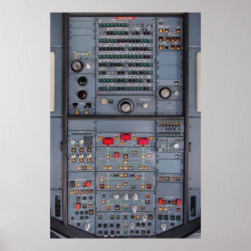 Airbus A321 Overhead Panel Poster | Zazzle