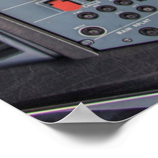 Airbus A321 Overhead Panel Poster | Zazzle